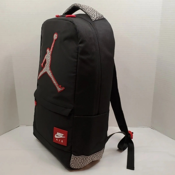 Jordan | Bags | Jordan Jumpman Black Cement Large Laptop Backpack ...